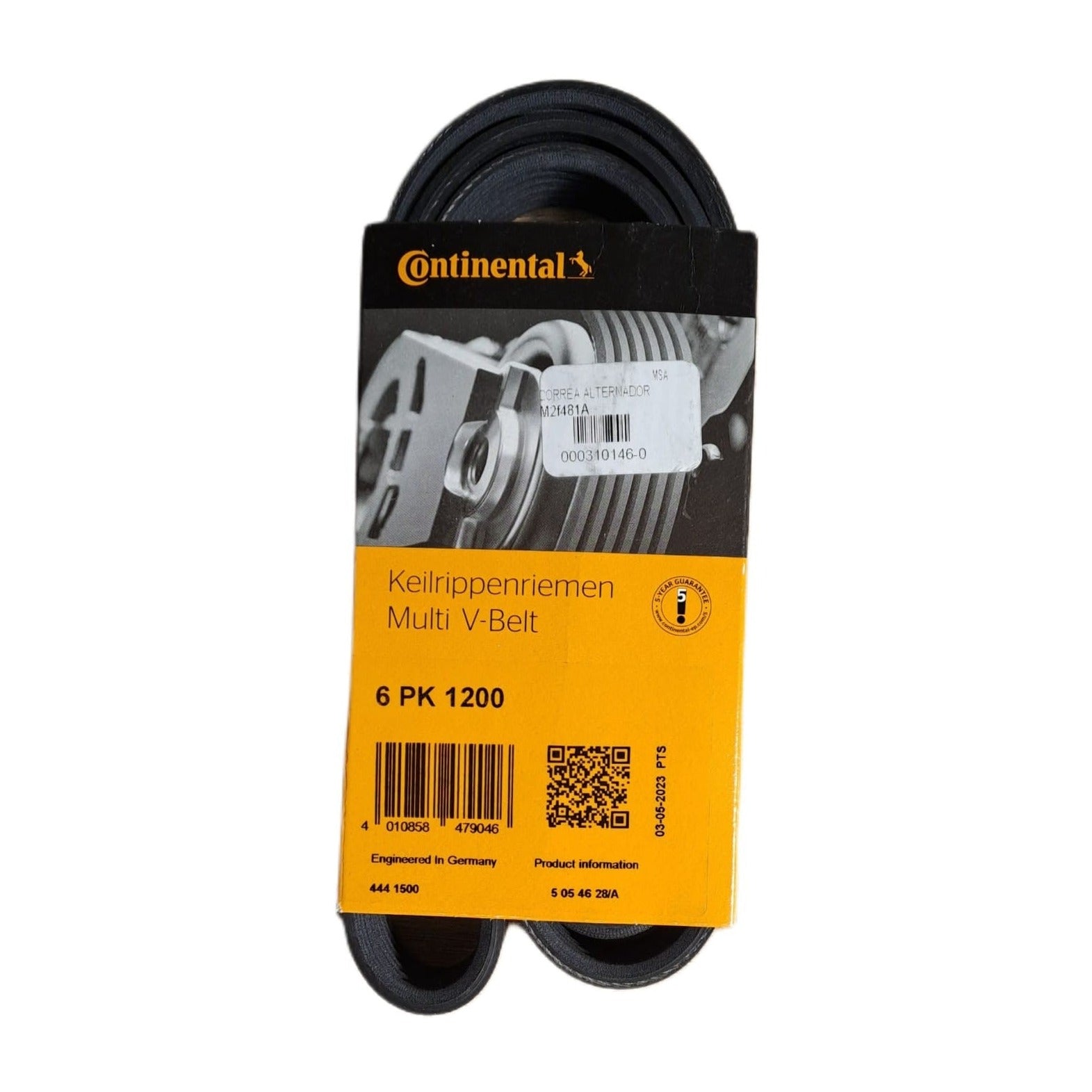 Correa de alternador 6PK 1200 Dokker 1.5 K9K 2015-2021 – Repuestos Rombo